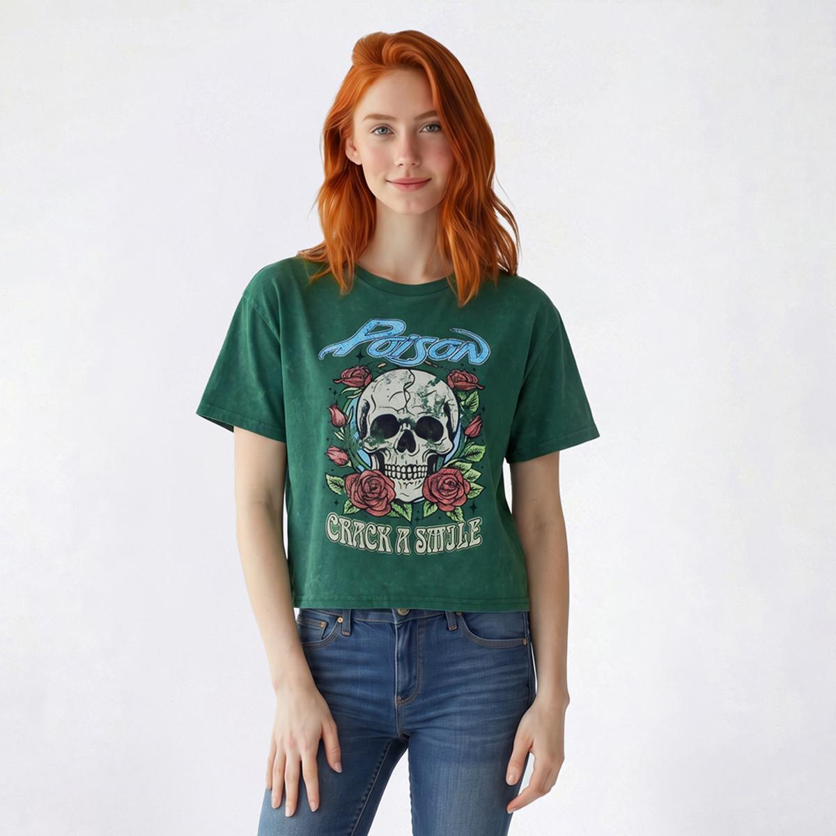 Click here for Juniors C-Life Poison Skull Crop Tee prices